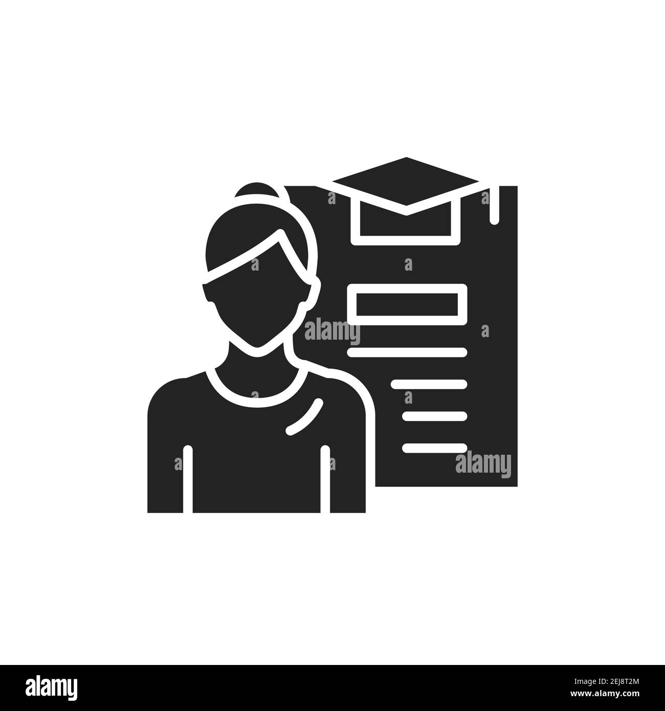 Training seminar black glyph icon. Vector illustration. Outline ...