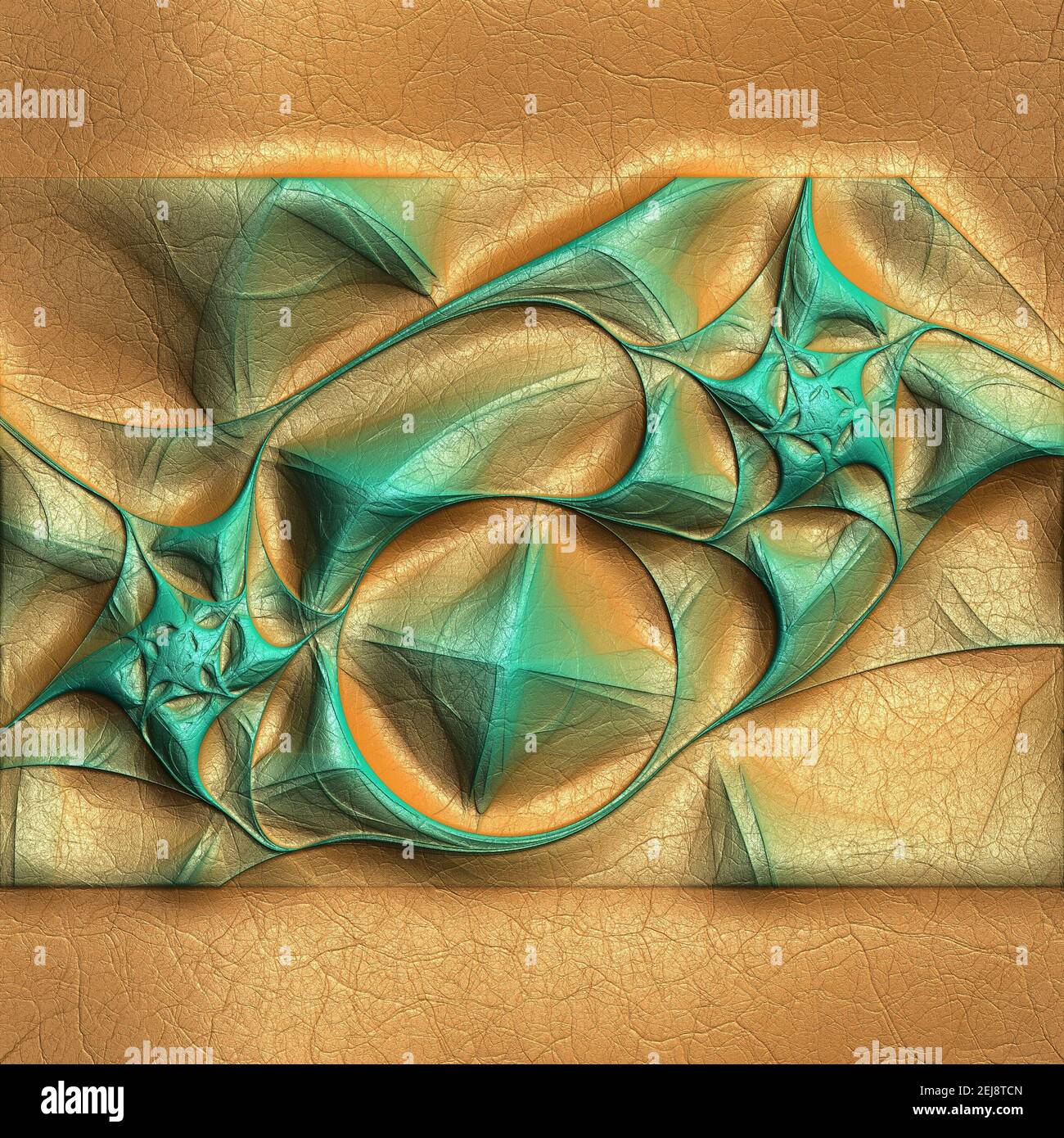 Luxury background with embossed fractal pattern on leather Stock Photo ...