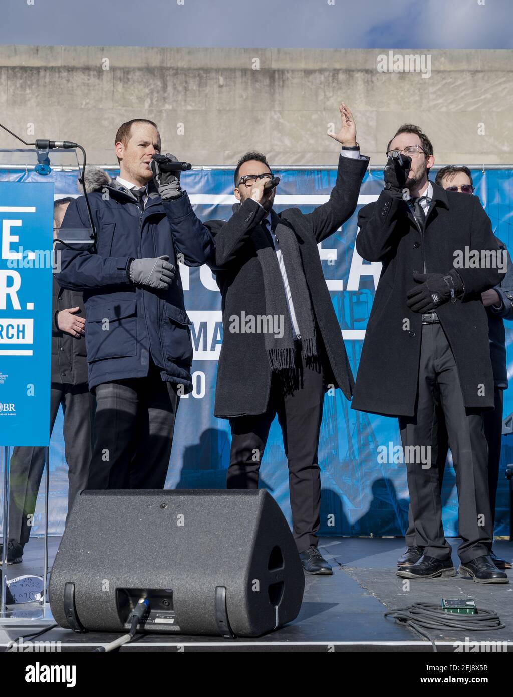 Musical group The Maccabeats performs during No Hate. No Fear ...