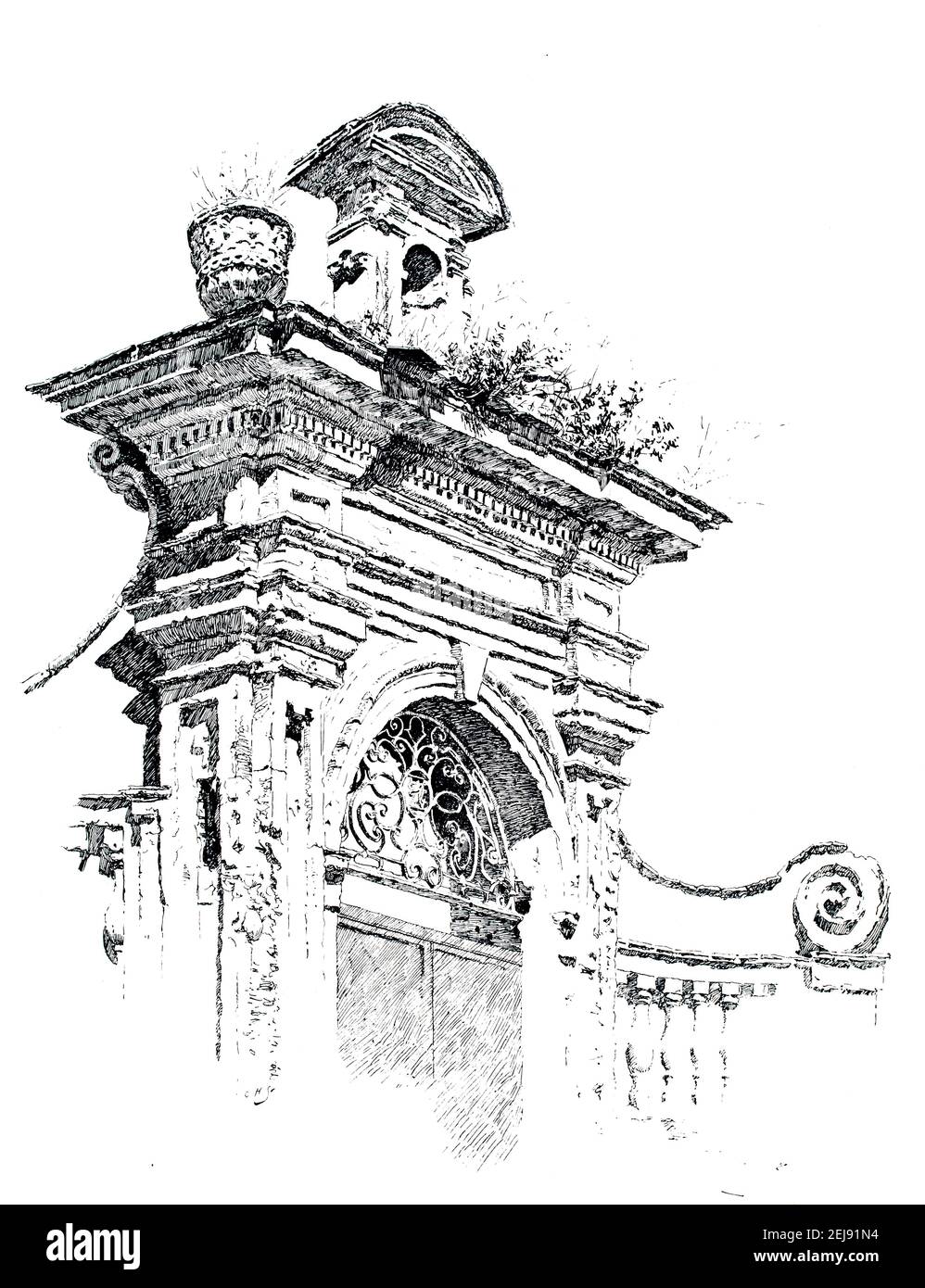 Royal gate gateway detail Cut Out Stock Images & Pictures - Alamy