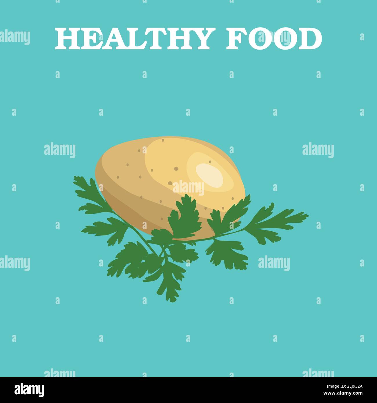 Potatoes vector icon in flat style. Isolated object. Vegetable from the ...