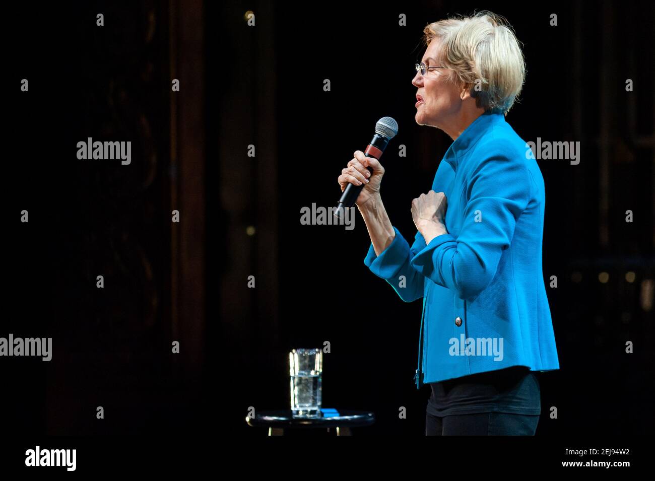 Democratic Candidate for President, Senator Elizabeth Warren speaks to ...
