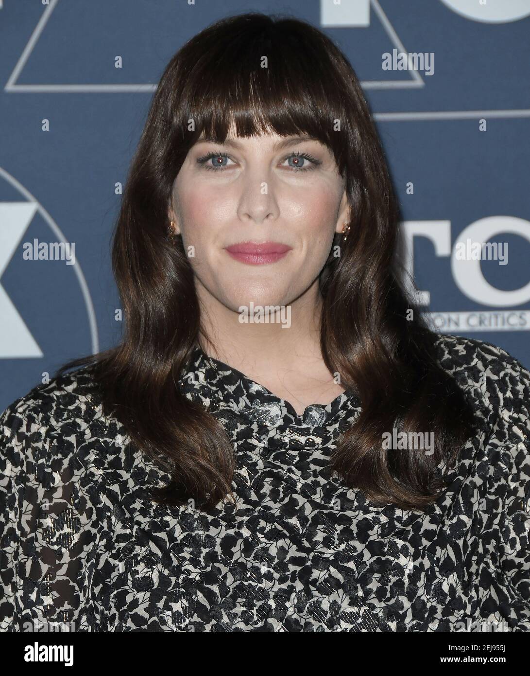 Liv Tyler arrives at the FOX Winter TCA All Star Party held at The ...