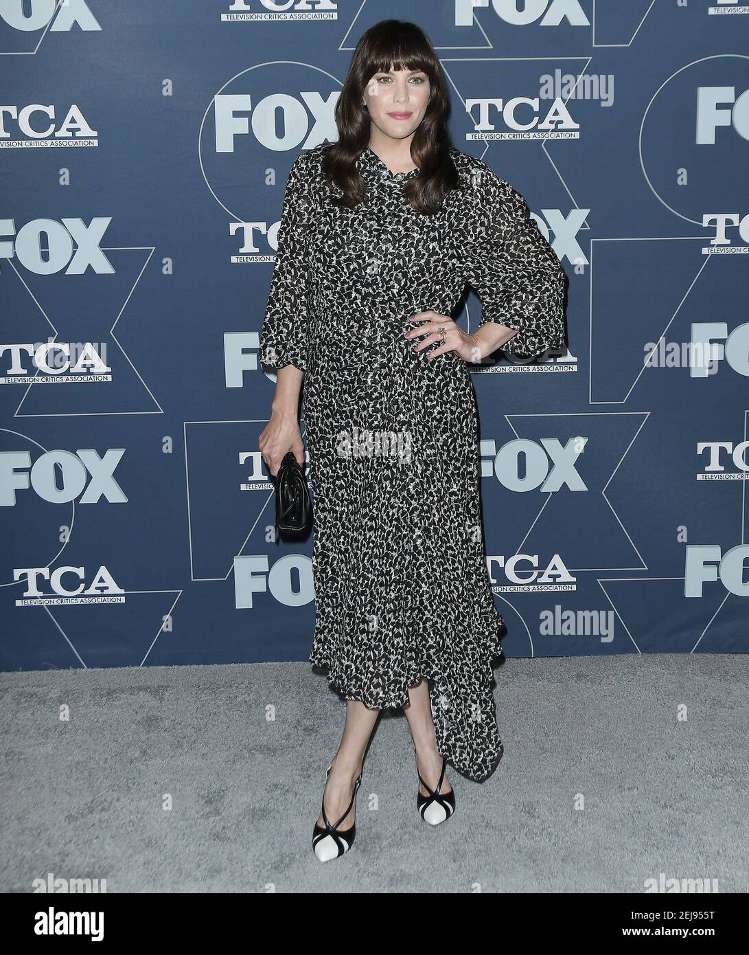 Liv Tyler arrives at the FOX Winter TCA All Star Party held at The ...