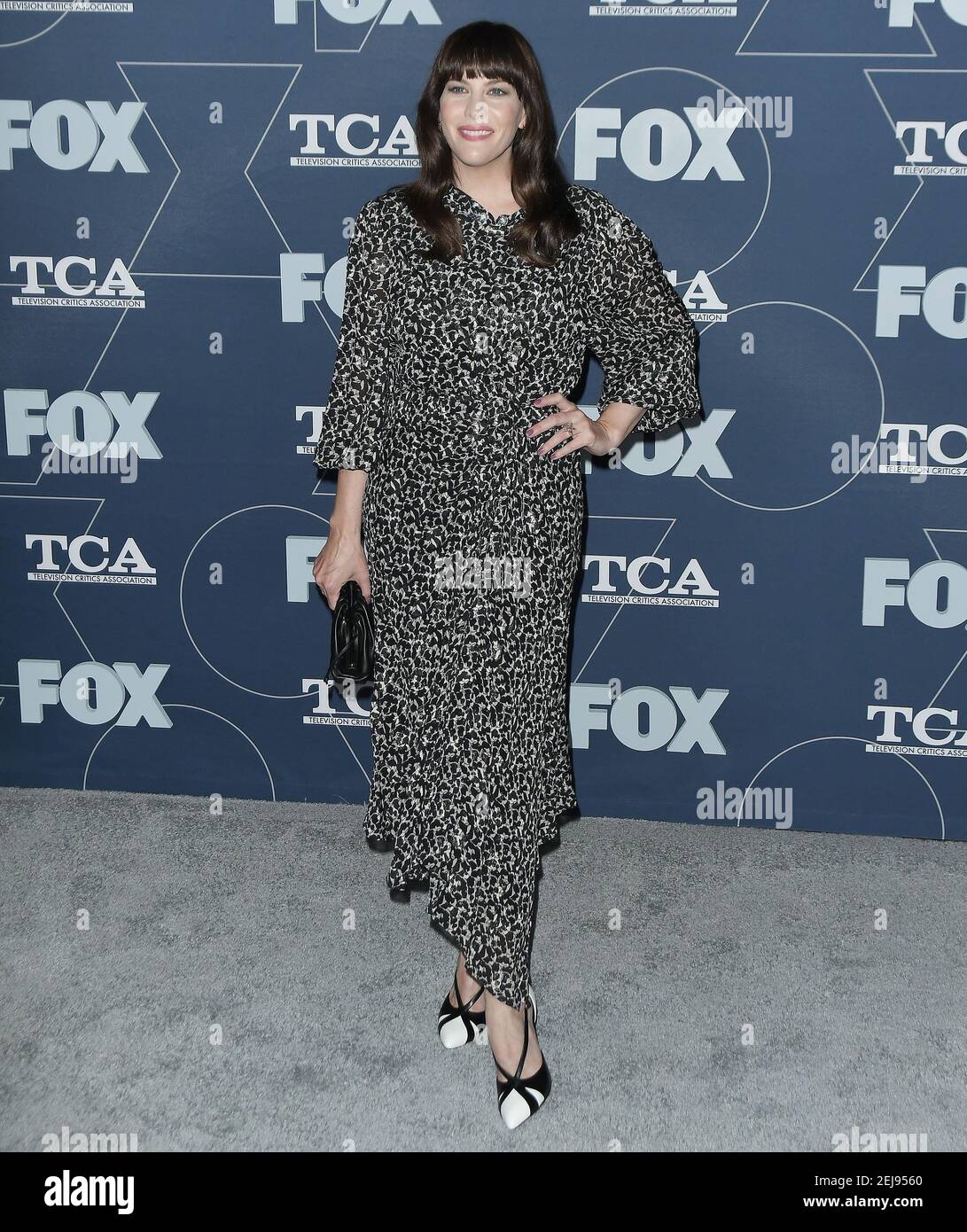 Liv Tyler arrives at the FOX Winter TCA All Star Party held at The ...