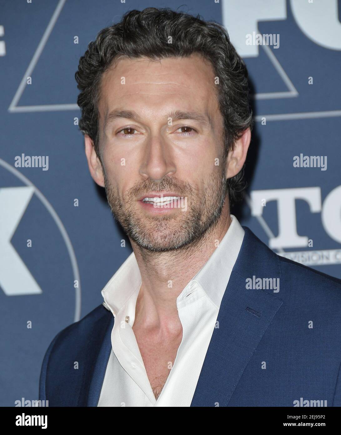 Aaron Lazar arrives at the FOX Winter TCA All Star Party held at The ...
