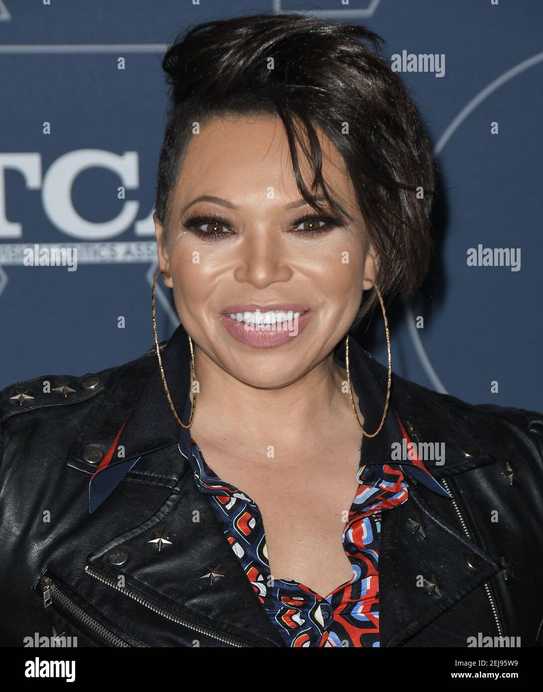 Tisha Campbell arrives at the FOX Winter TCA All Star Party held at The ...
