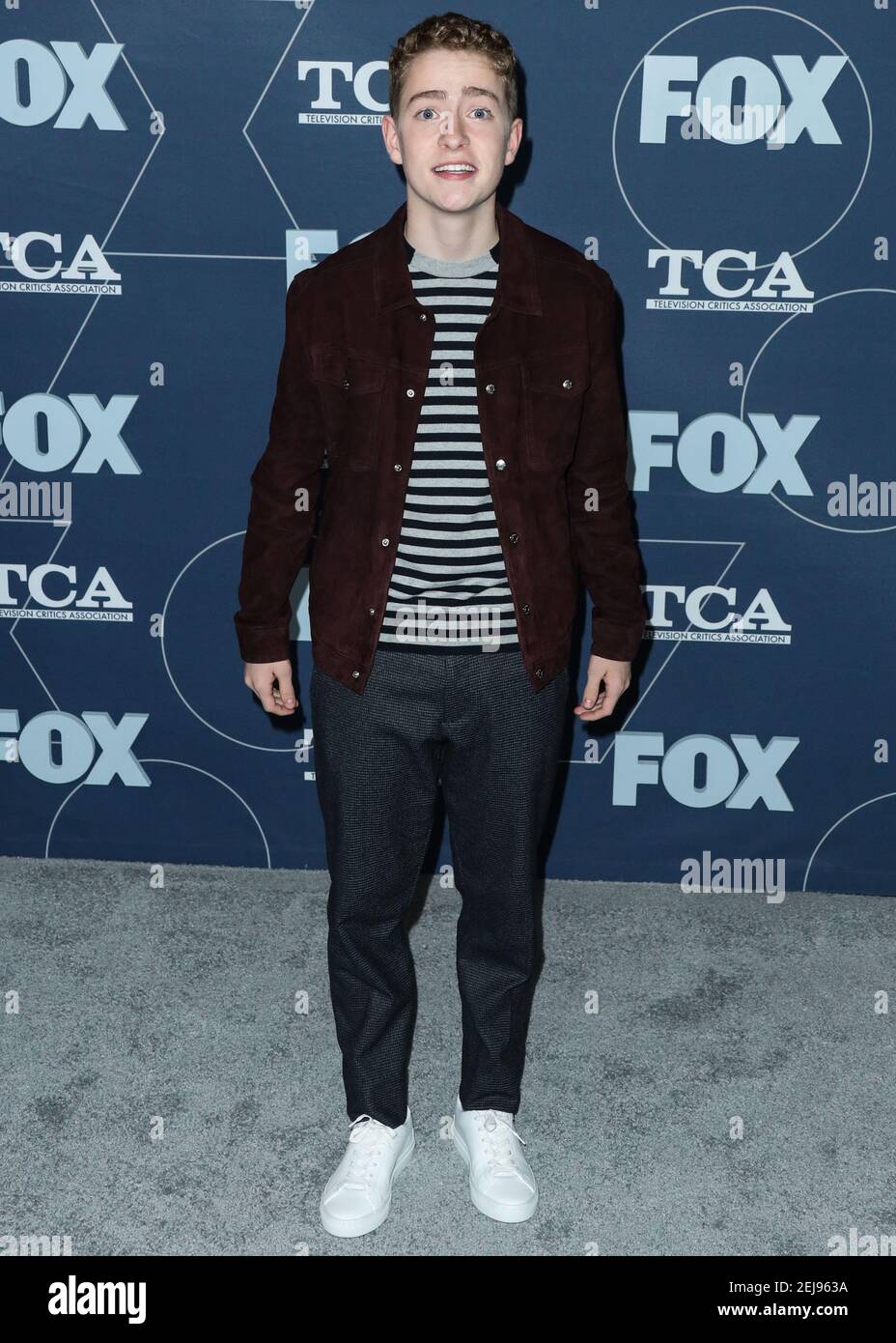 PASADENA, LOS ANGELES, CALIFORNIA, USA - JANUARY 07: Connor Kalopsis ...