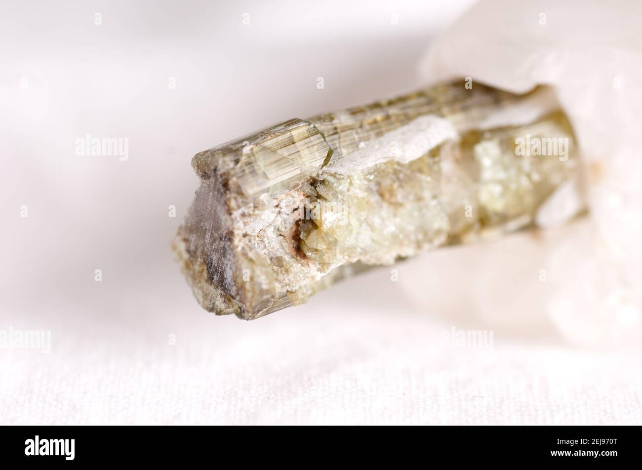 elbaite mineral sample Stock Photo - Alamy