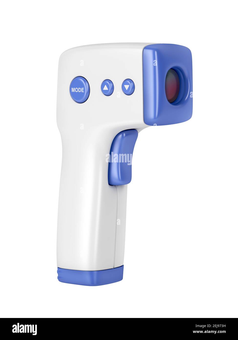 Infrared medical thermometer isolated on white background Stock Photo ...