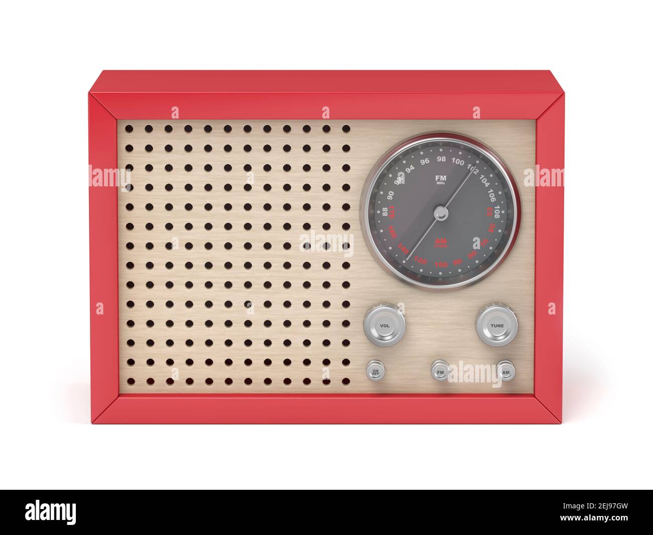 Red radio receiver on Cut Out Stock Images & Pictures - Alamy