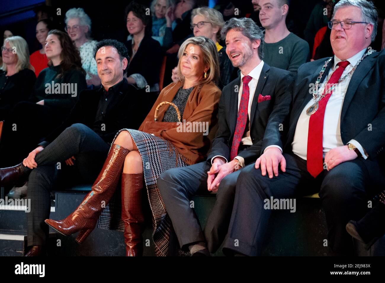Queen Maxima during a working visit to the ElanArt Foundation in ...