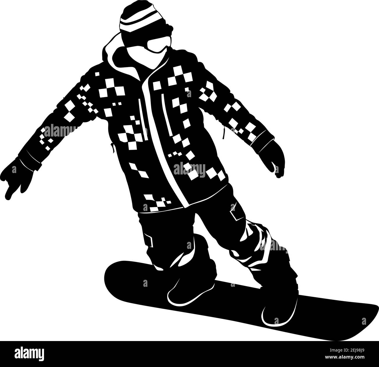 Black and white alpine image Stock Vector Images - Alamy
