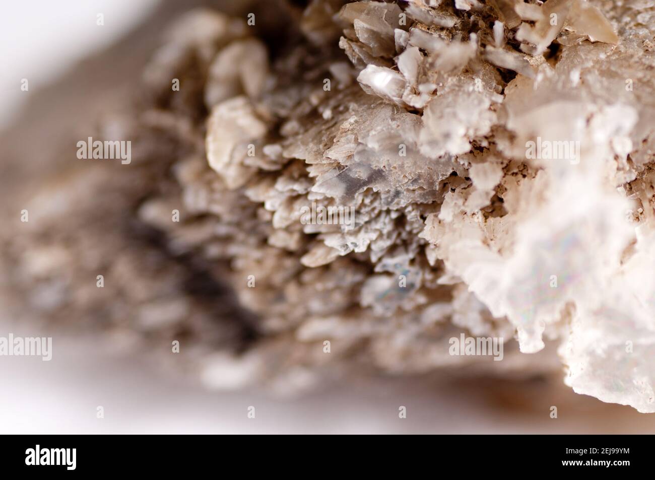 gypsum mineral sample Stock Photo - Alamy