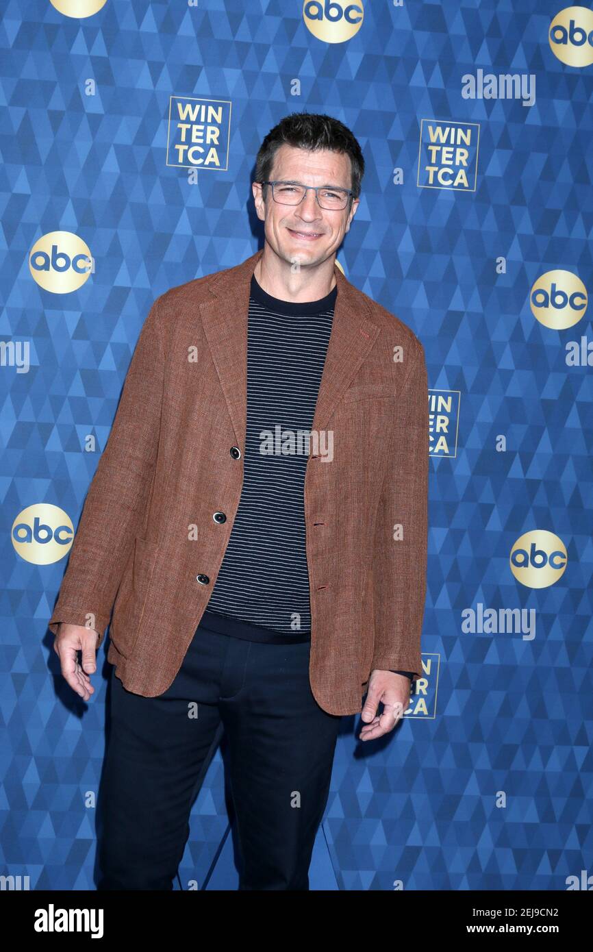 Nathan Fillion at the ABC Winter TCA Party Arrivals at the Langham ...