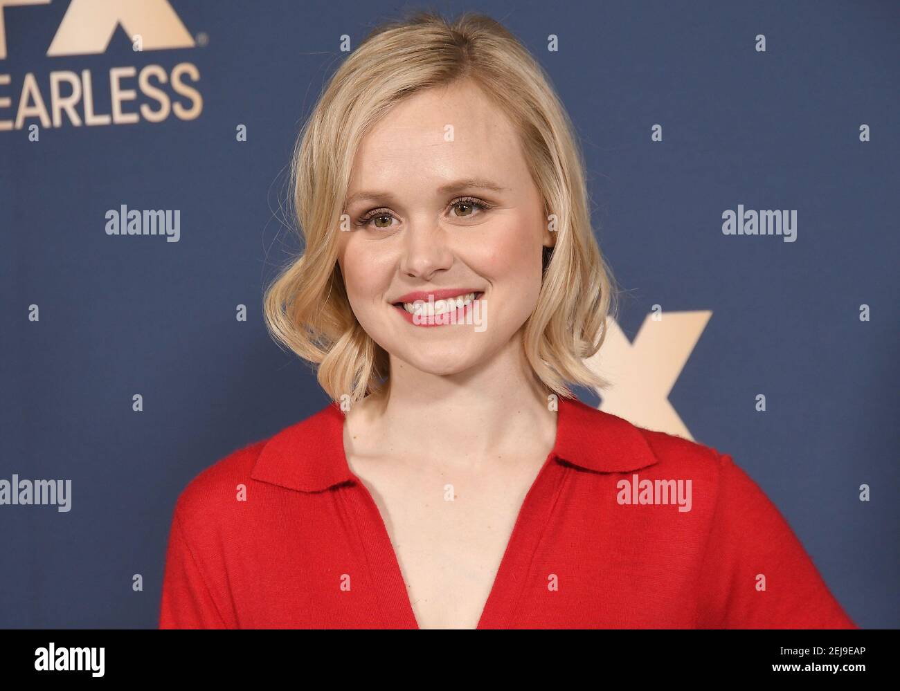 Alison Pill arrives at the FX Networks Winter TCA Starwalk held at The ...