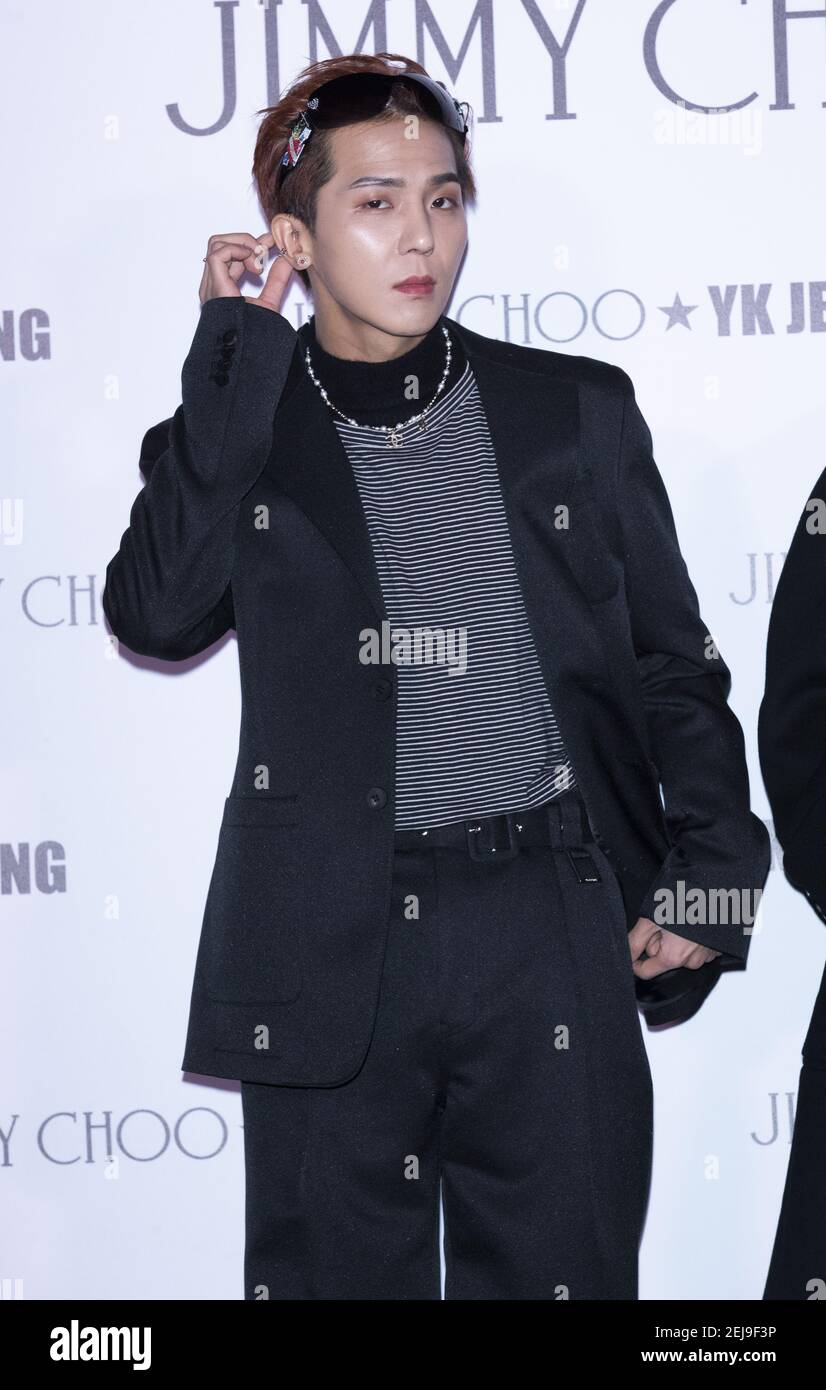 9 January 2020 - Seoul, South Korea : (L to R) South Korean Song Min-ho, member of K-Pop Kboy ...