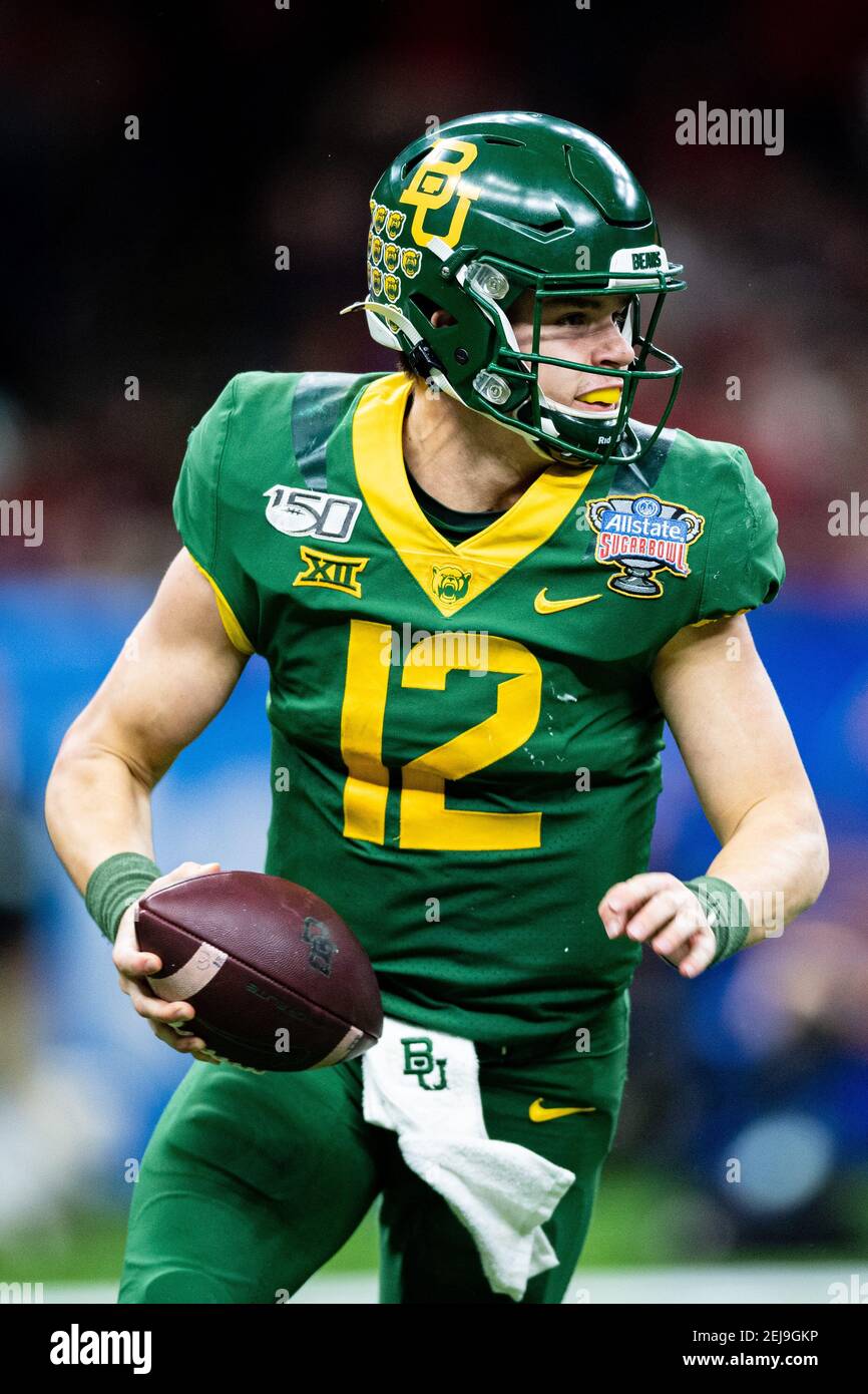 January 01, 2020: Baylor Bears quarterback Charlie Brewer (12) during ...