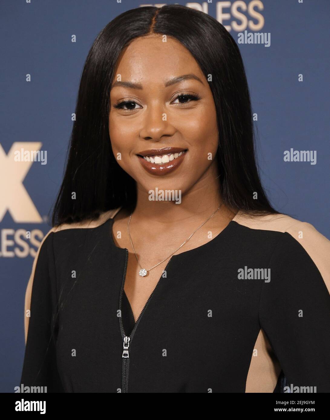 Emyri Crutchfield arrives at the FX Networks Winter TCA Starwalk held ...