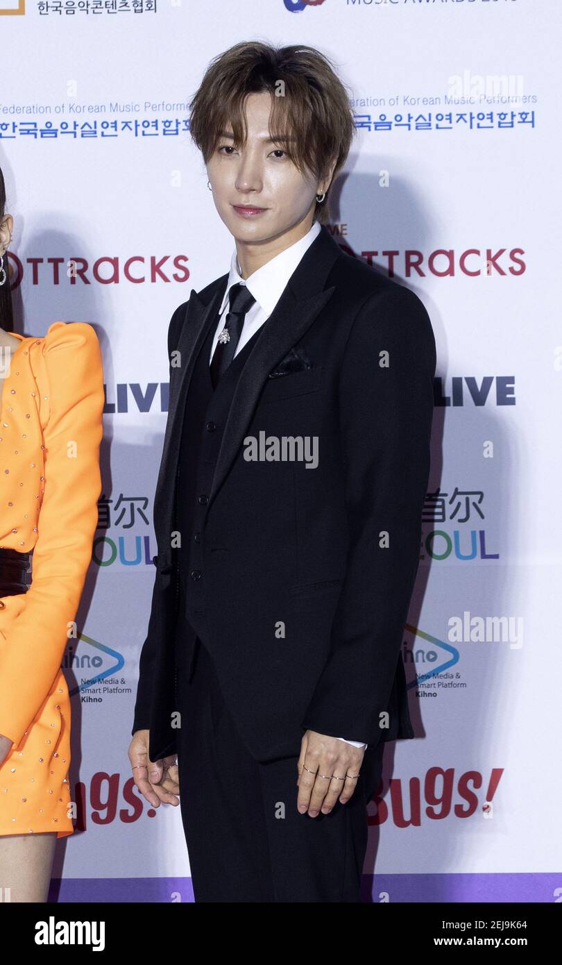 8 January 2020 - Seoul, South Korea : South Korean vocal Lee Teuk ...
