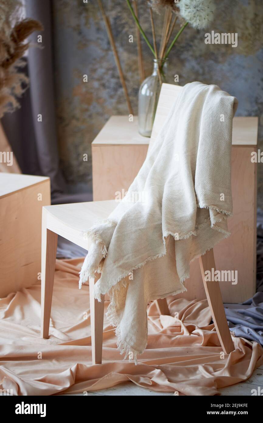 Draped Cloth On Chair