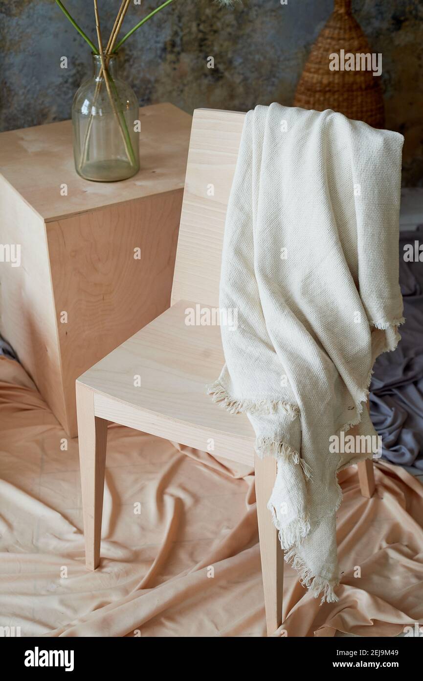 Draped Cloth On Chair