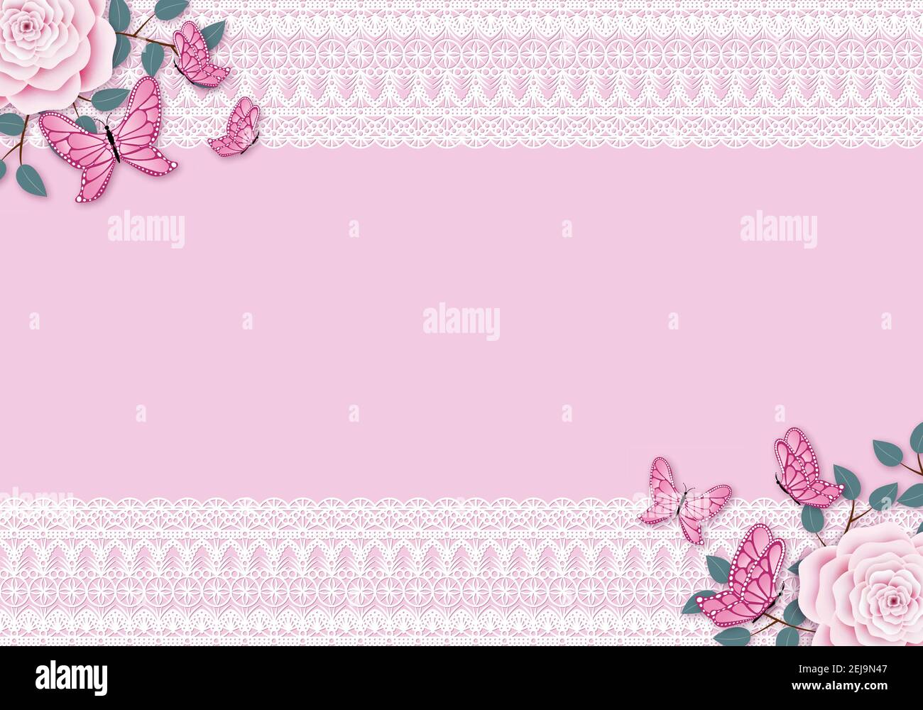 Pink vintage lacy background Stock Vector Image & Art - Alamy