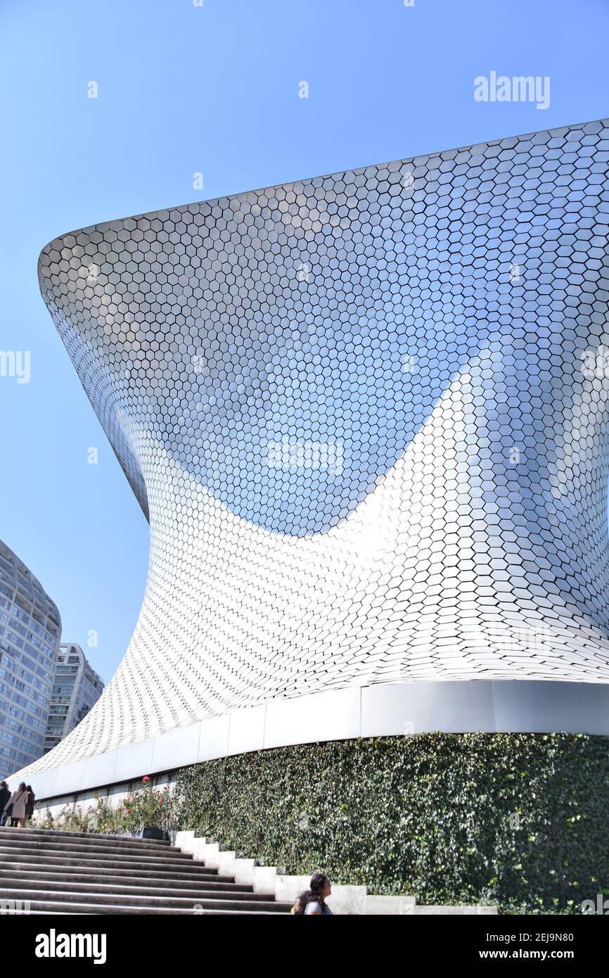 MEXICO CITY, MEXICO - JANUARY 10: General view of the Soumaya Museum ...