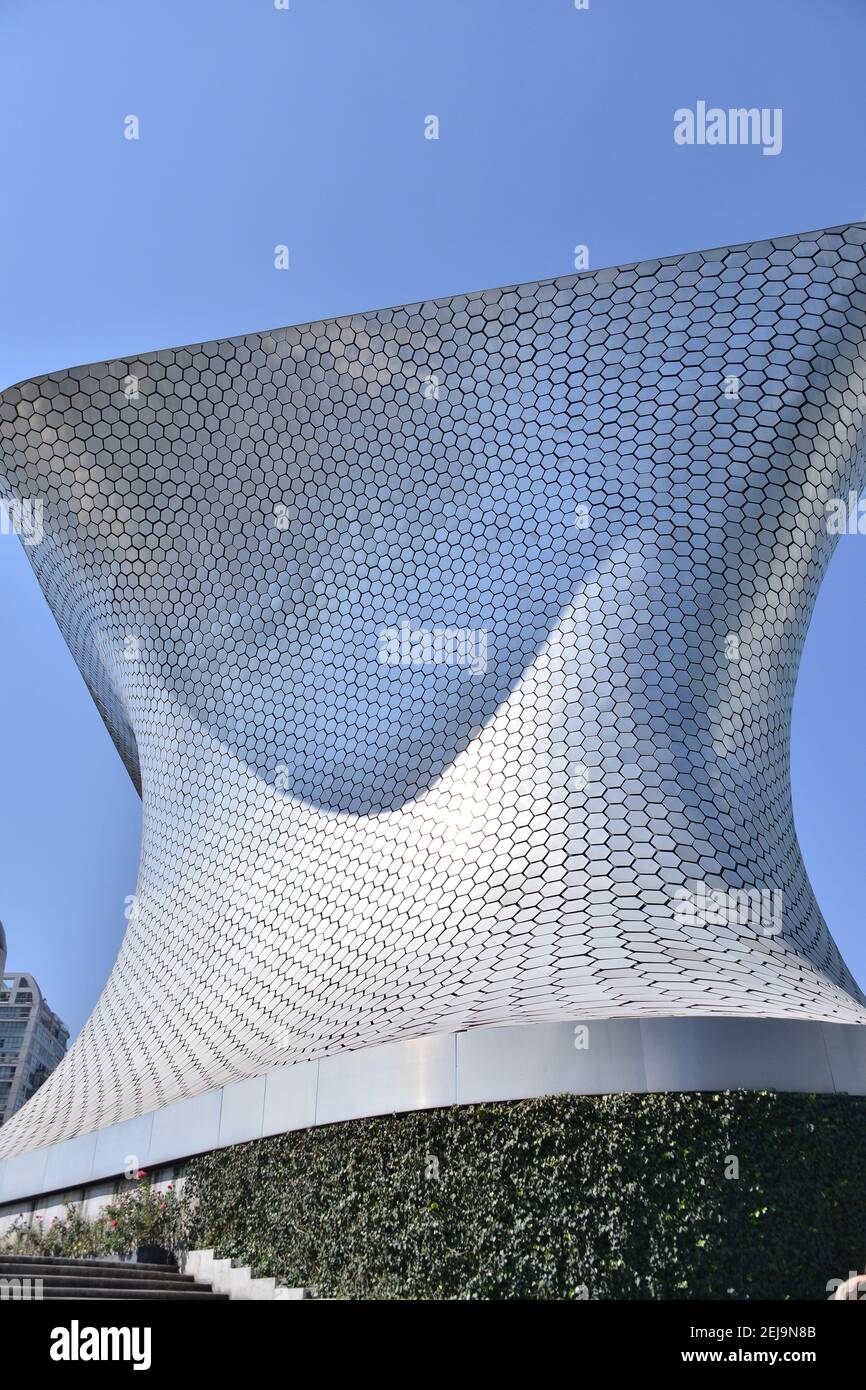 MEXICO CITY, MEXICO - JANUARY 10: General view of the Soumaya Museum ...