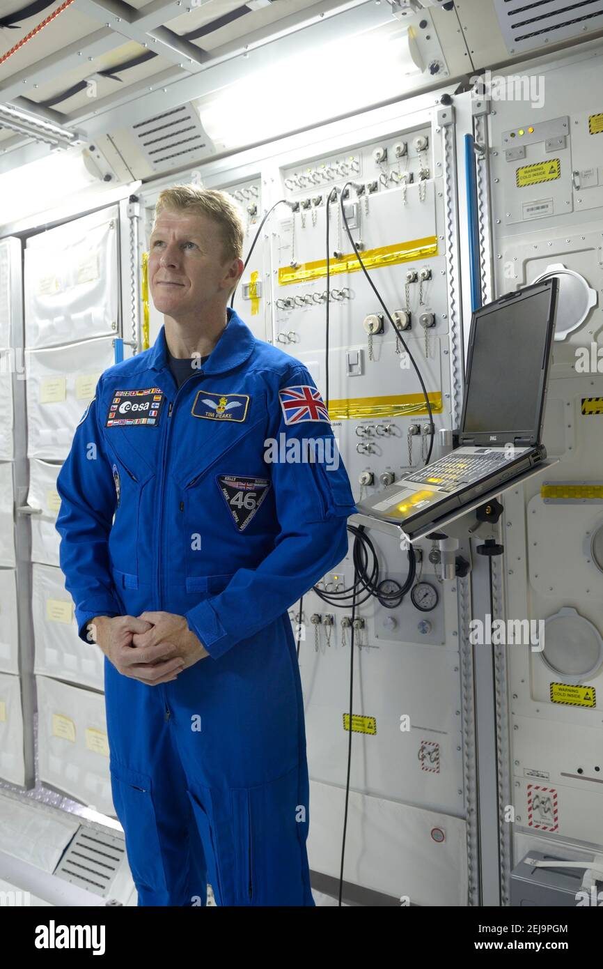 Tim Peake, British European Space Agency Astronaut photographed at ESA ...