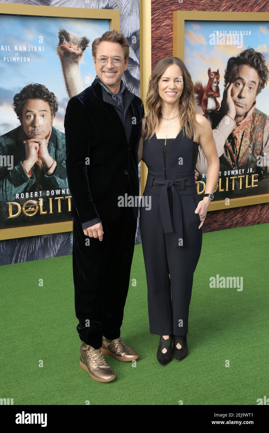 Robert Downey Jr., Susan Downey walking the red carpet at the Premiere ...