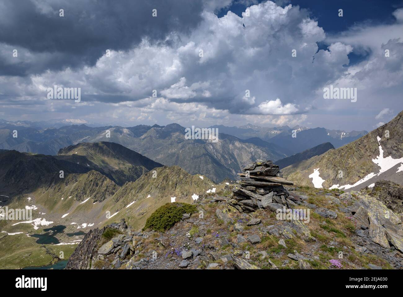 Views from the Pic de la Gallina summit (Alt Pirineu Natural Park ...
