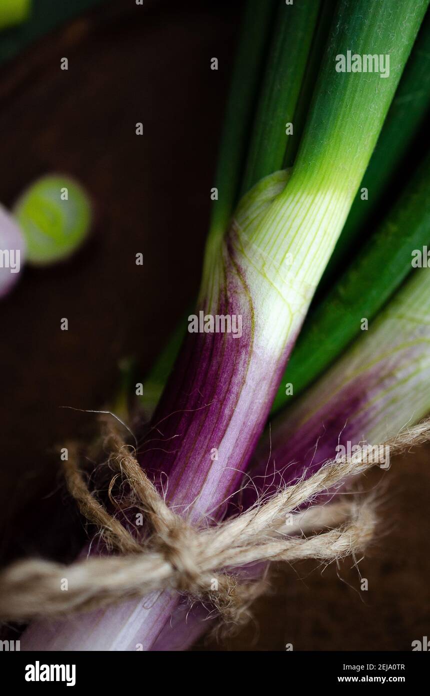 Purple scallion hi-res stock photography and images - Alamy