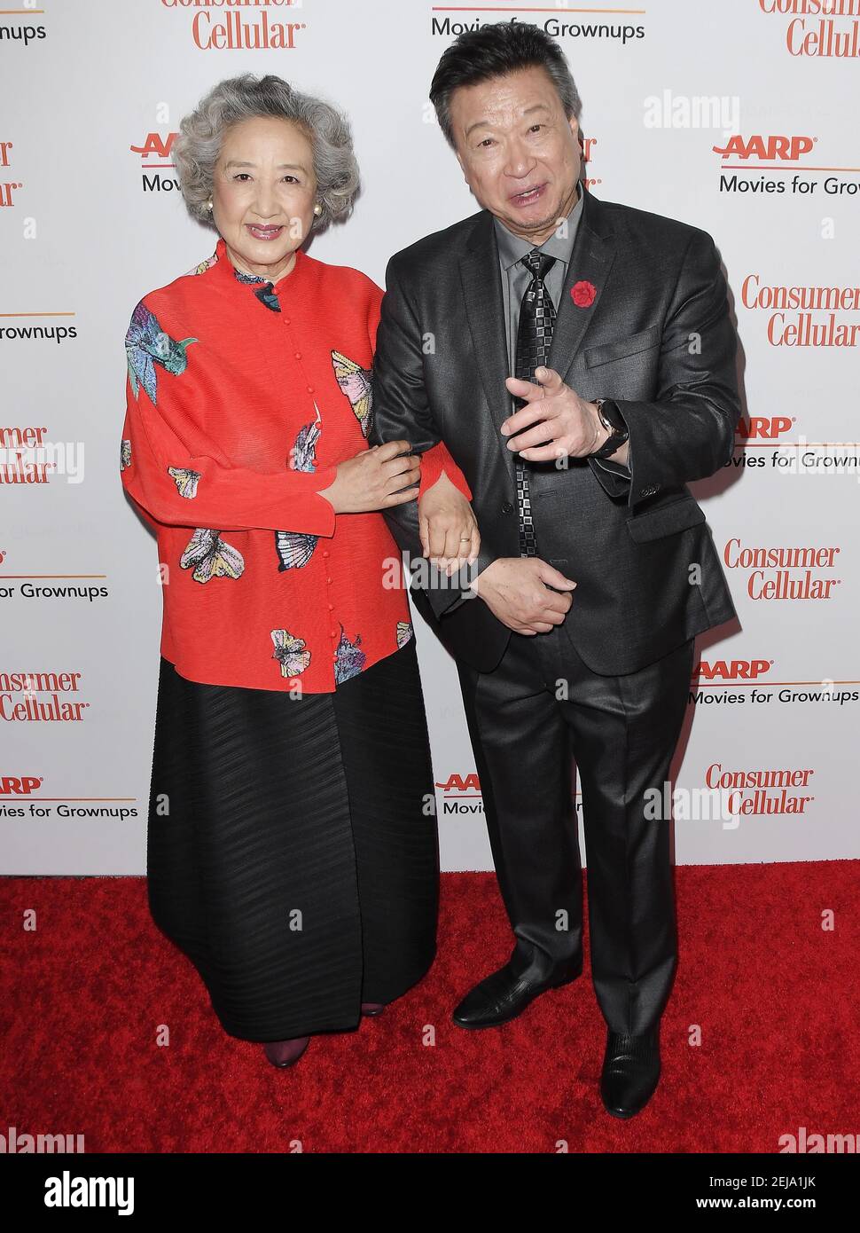 (L-R) Zhao Shuzhen and Tzi Ma at the AARP The Magazine's 19th Annual Movies For Grownups Awards ...