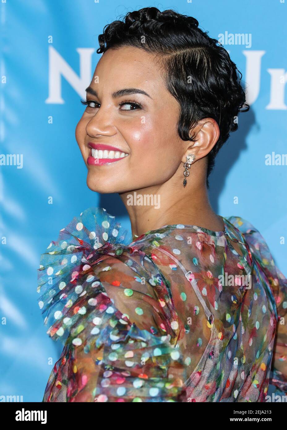 PASADENA, LOS ANGELES, CALIFORNIA, USA - JANUARY 11: Michele Weaver ...