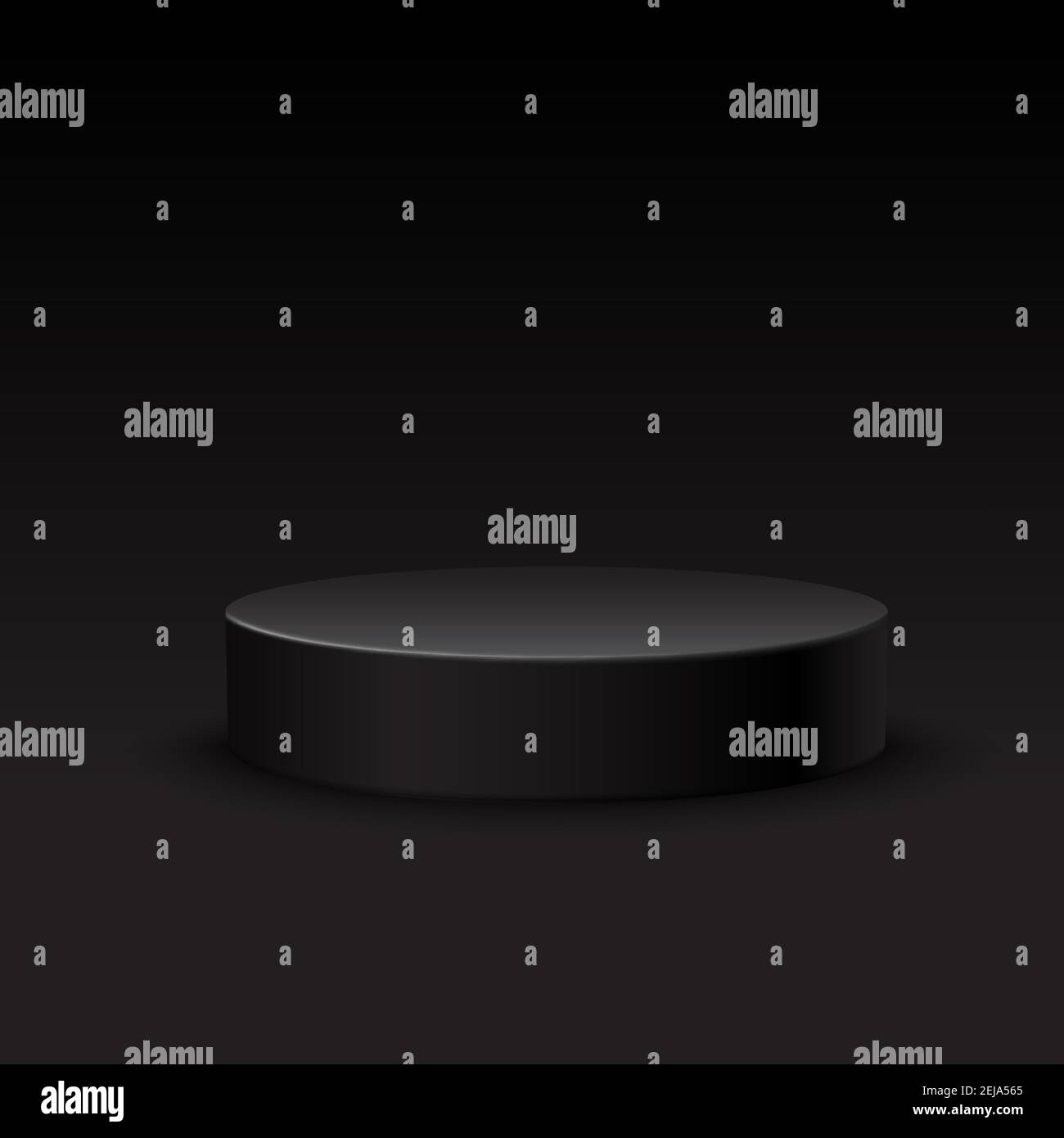 3d realistic vector round stage on dark background Stock Vector Image ...