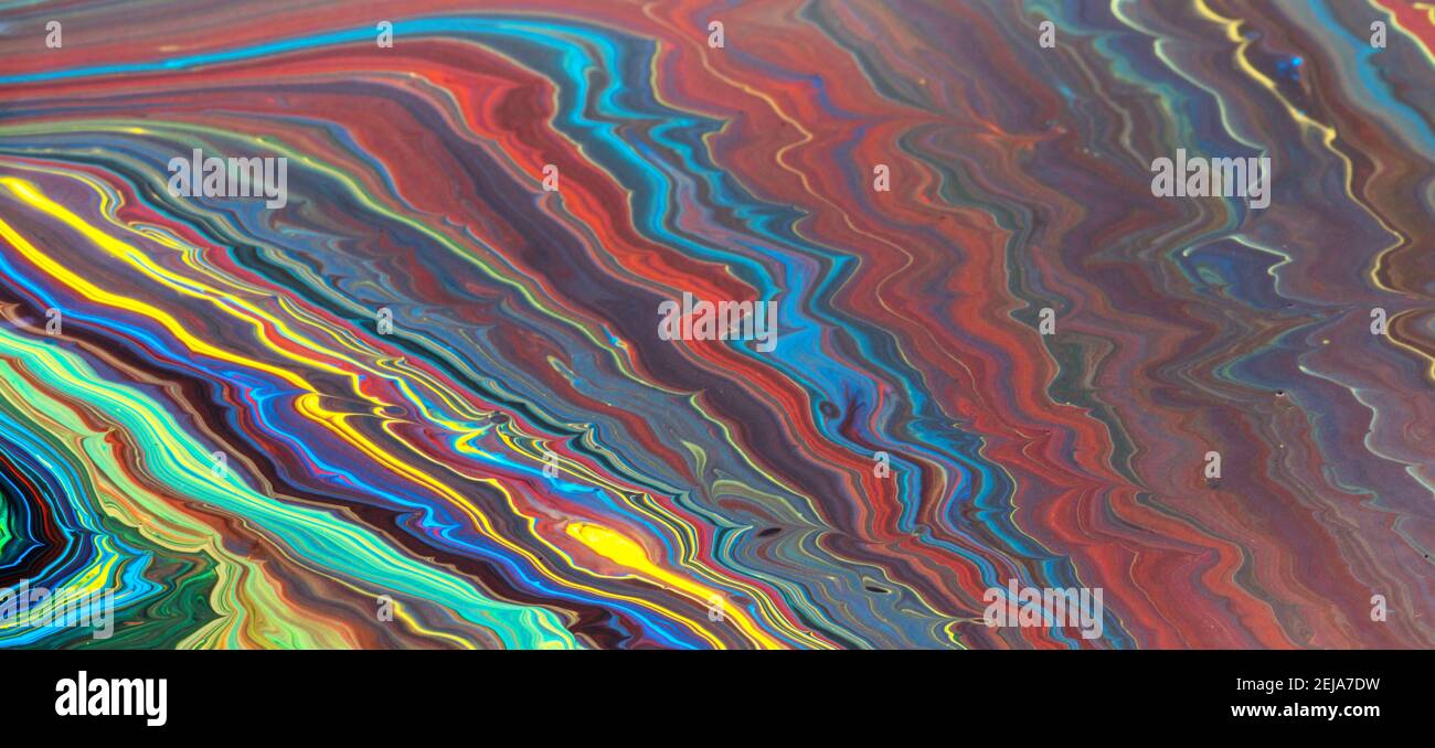 Illustration of a colorful wavy pattern Stock Photo - Alamy