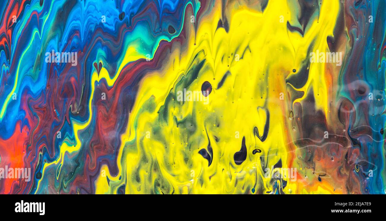 Illustration of a colorful wavy pattern Stock Photo - Alamy