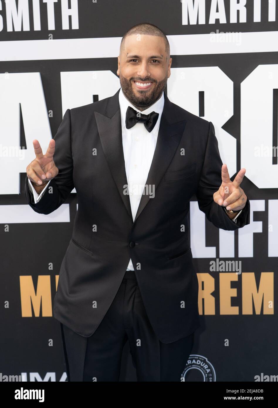 MIAMI, FLORIDA - JANUARY 12: Nicky Jam attends the Bad Boys For Life ...