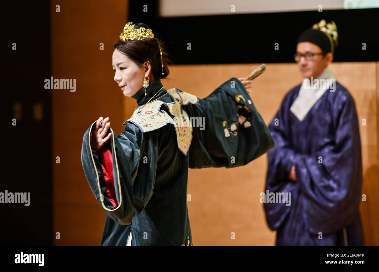 Enthusiasts of traditional Chinese clothings of the "Han people", known ...