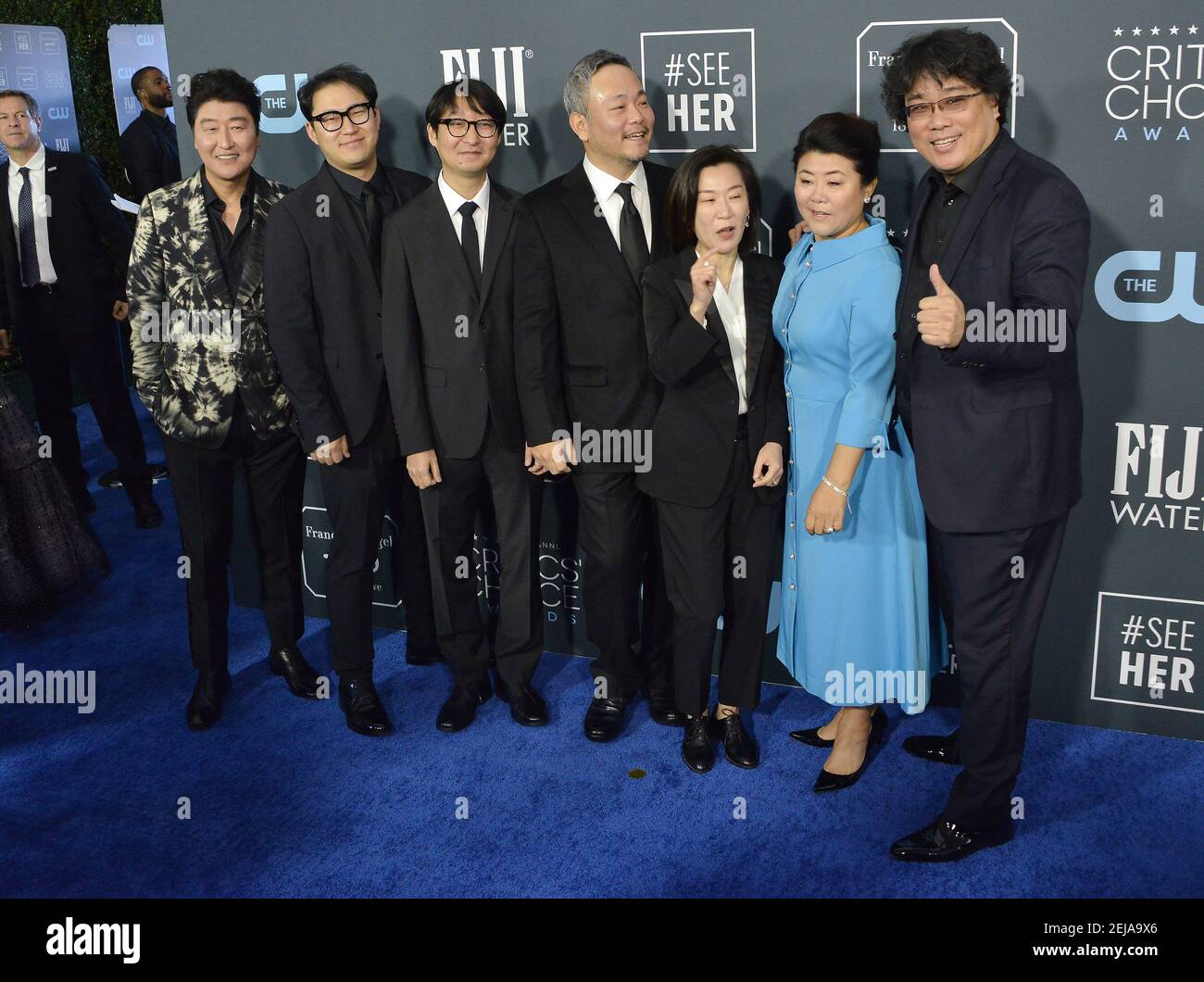 PARASITE Cast and Crew at the 25th Annual Critics' Choice Awards held ...