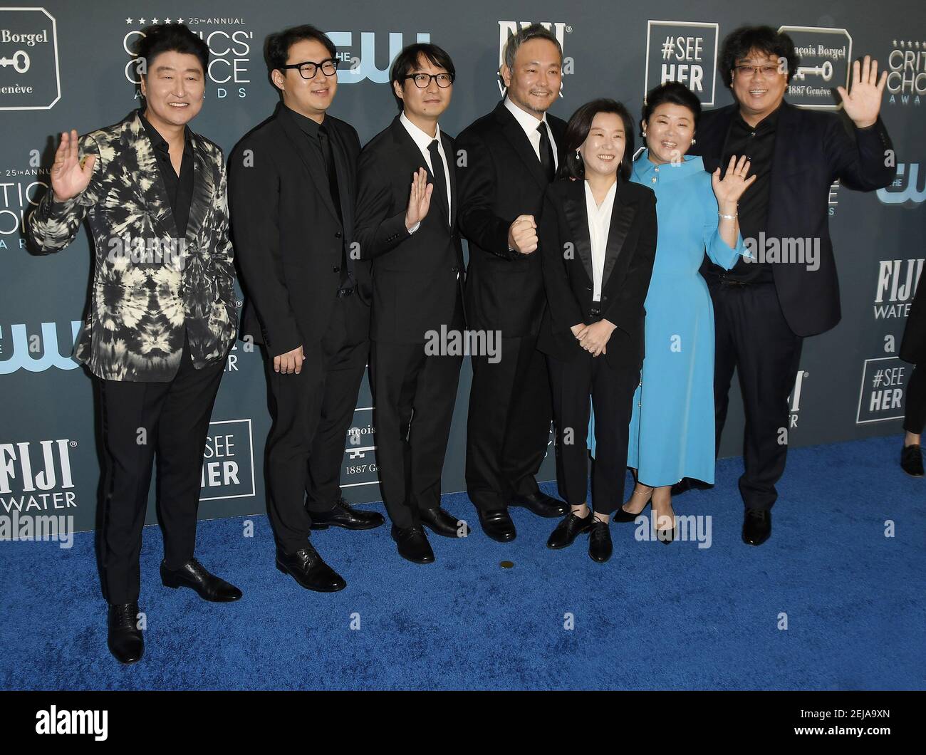 PARASITE Cast and Crew at the 25th Annual Critics' Choice Awards held ...