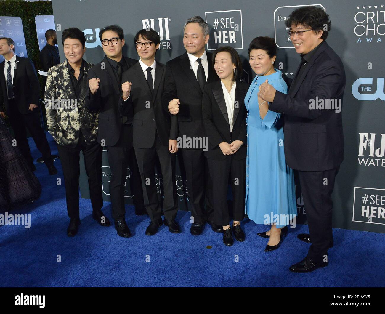 PARASITE Cast and Crew at the 25th Annual Critics' Choice Awards held ...