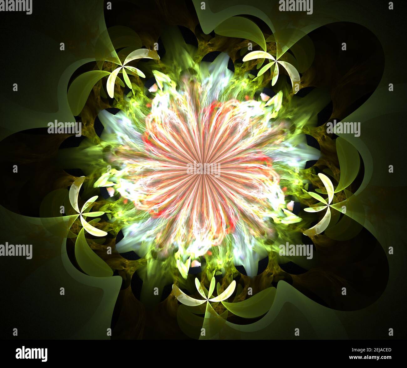 Computer generated colorful fractal artwork for creative art,design and ...