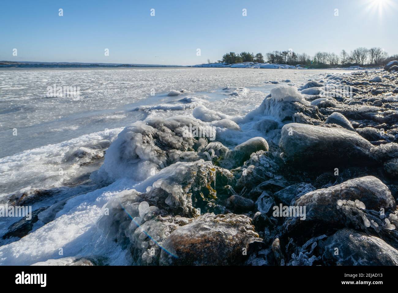 Vrango in winter, this island is part of Southern Gothenburg ...