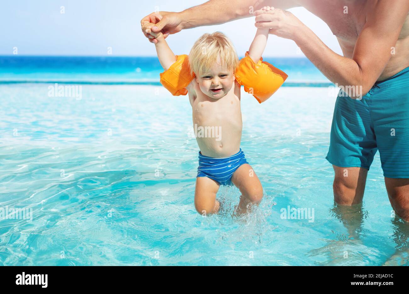 Man Pool Holding Float High Resolution Stock Photography and Images - Alamy