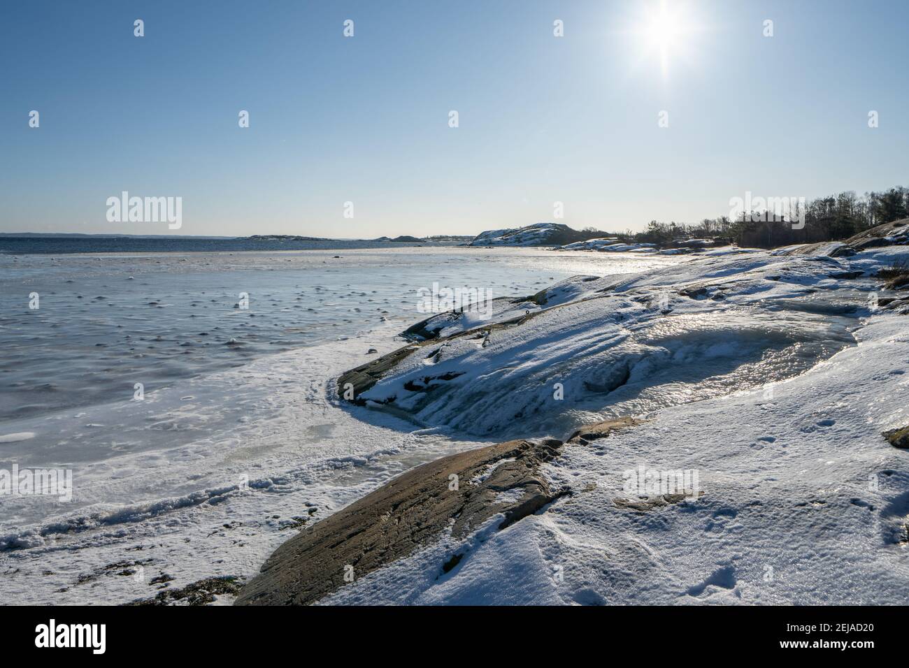 Vrango in winter, this island is part of Southern Gothenburg ...