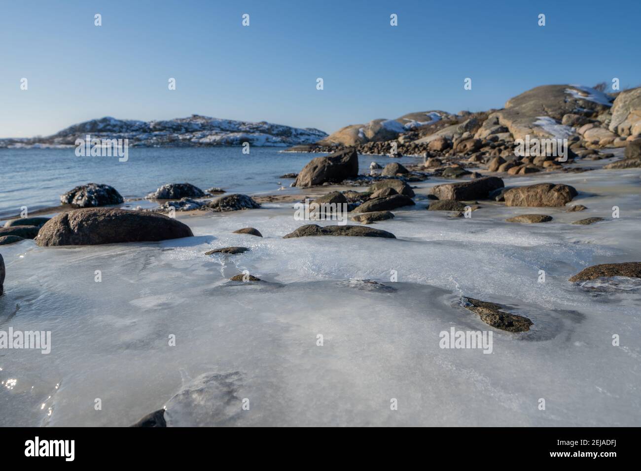 Vrango in winter, this island is part of Southern Gothenburg ...