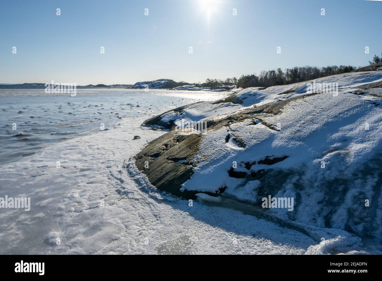 Vrango in winter, this island is part of Southern Gothenburg ...