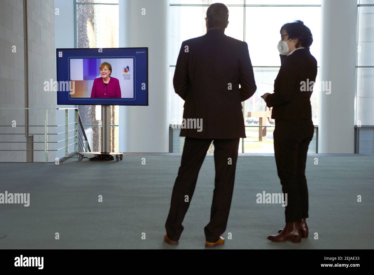 Berlin, Germany. 22nd Feb, 2021. German Chancellor Angela Merkel (CDU ...